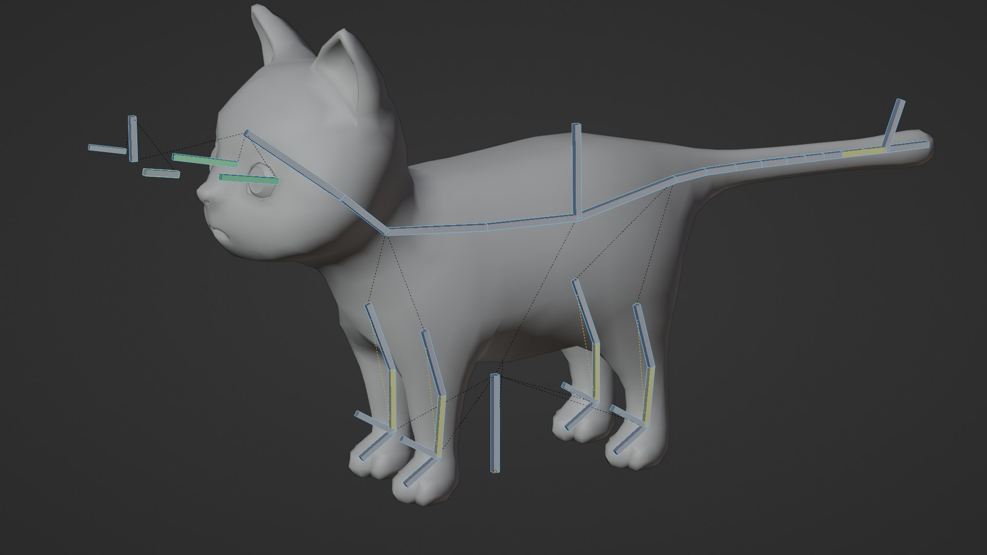 3D Lowpoly Cat Rigged Model - TurboSquid 2357942