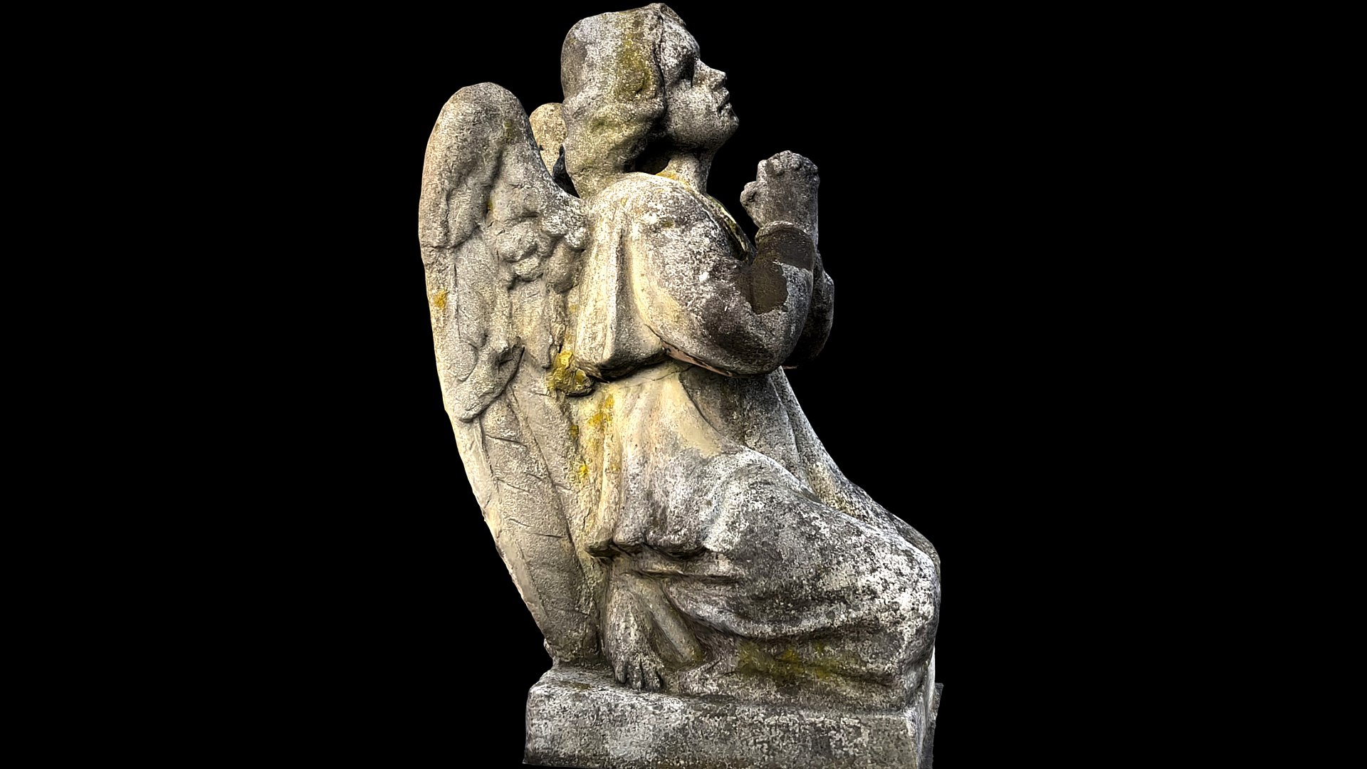 Graveyard Angel Tombstone Moss Photogrammetry 3D Model - TurboSquid 2224086