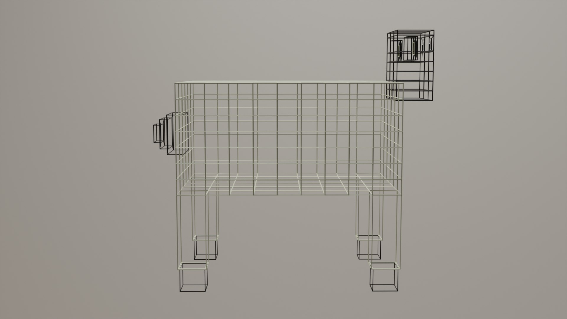 3D model Voxel Low Polly Animal Sheep - TurboSquid 2181948
