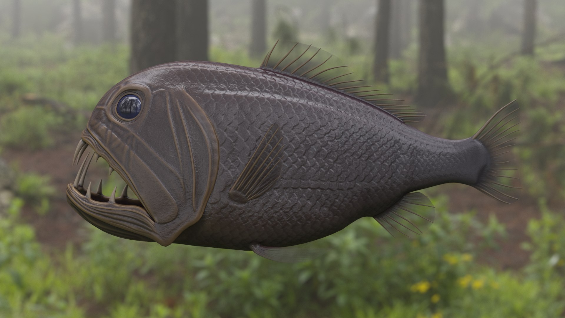 Fangtooth Fang Tooth 3D - TurboSquid 1650207