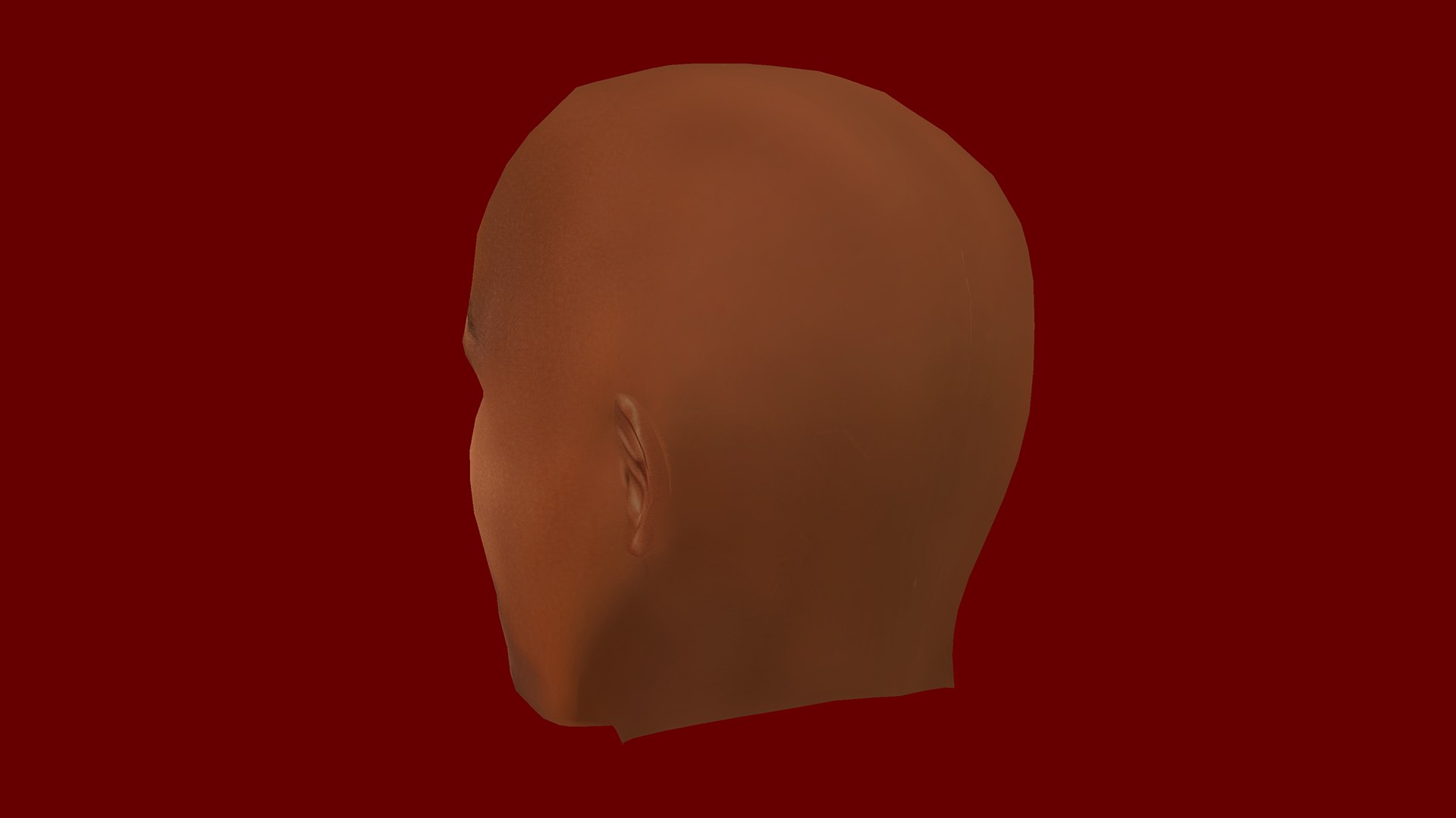 3D Model Dave Chappelle Head - Low Poly Head For Game Low-poly ...