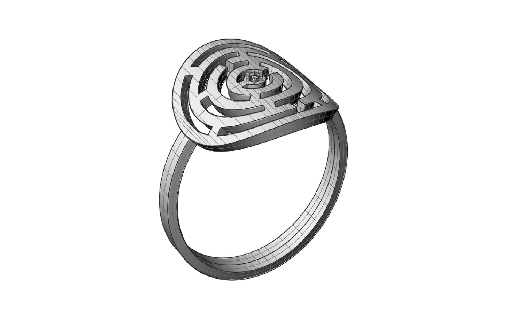 3D Ring Maze For CNC Or Print - TurboSquid 1994453