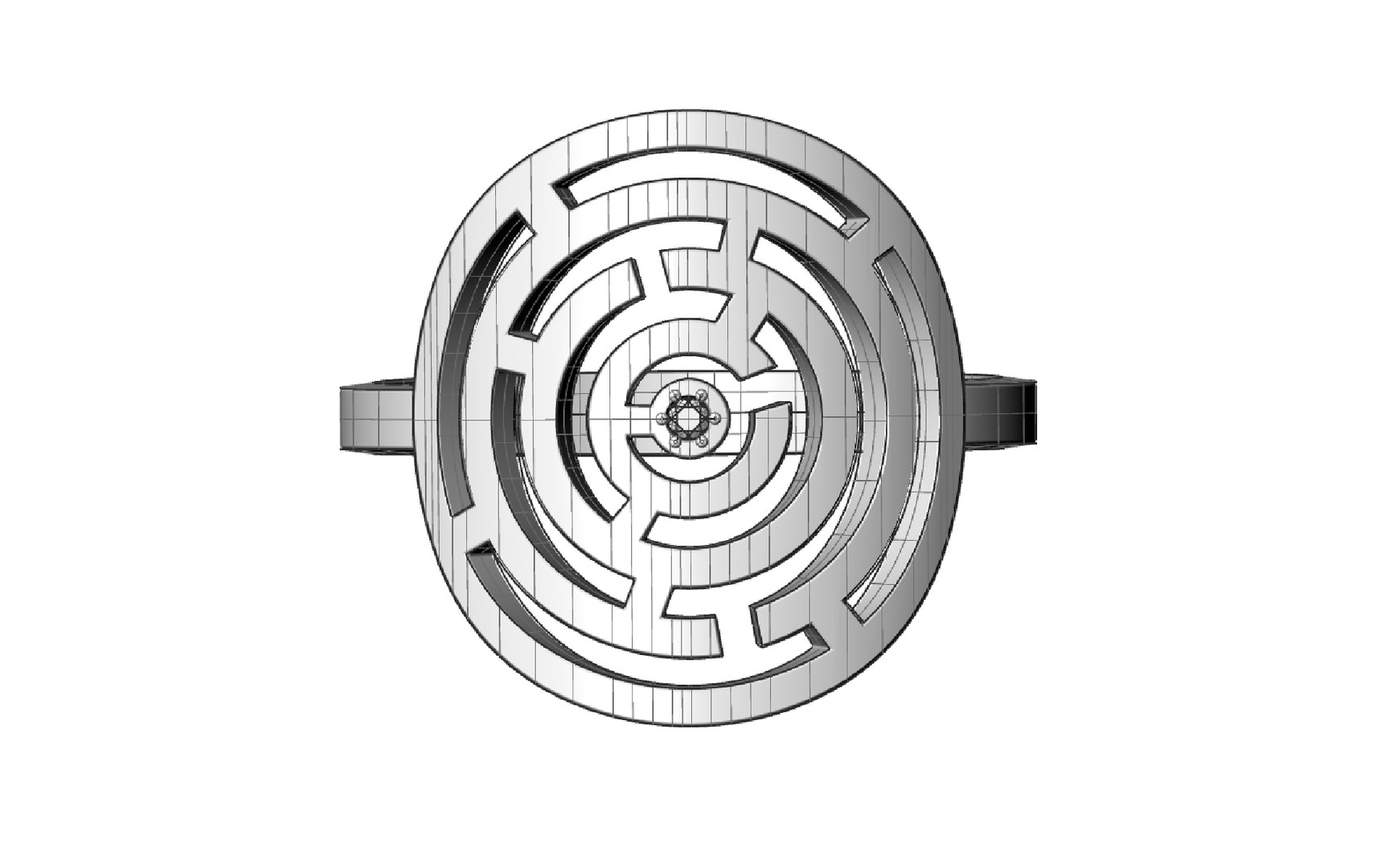 3D Ring Maze For CNC Or Print - TurboSquid 1994453