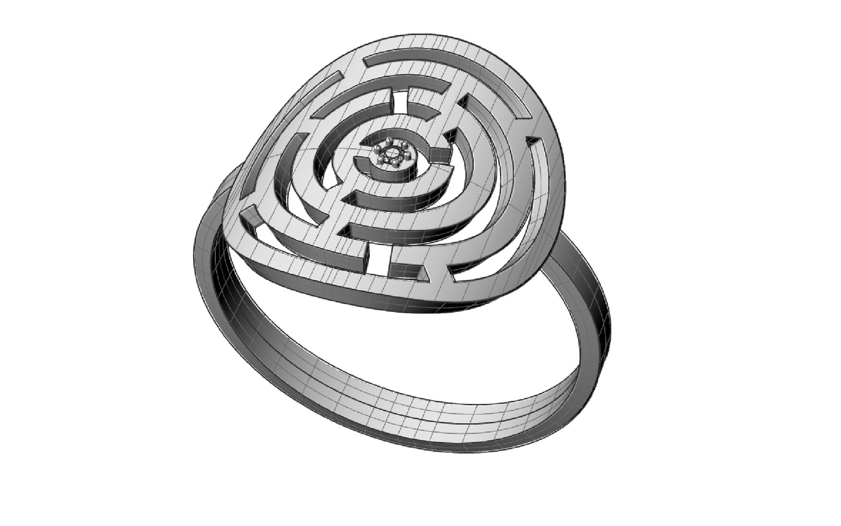 3D Ring Maze For CNC Or Print - TurboSquid 1994453