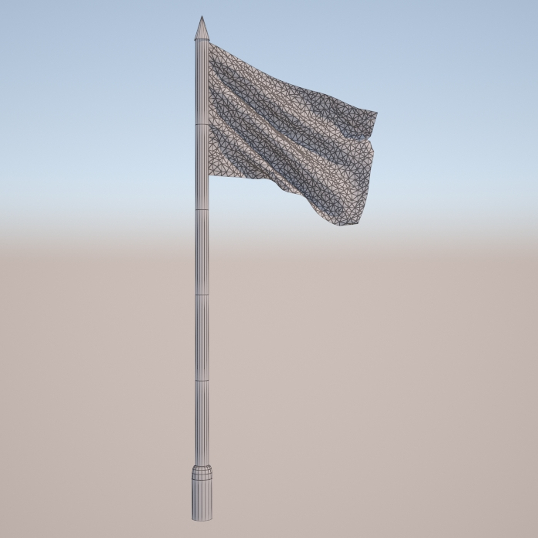 3D Flag United Arab Emirates Model - TurboSquid 1189960