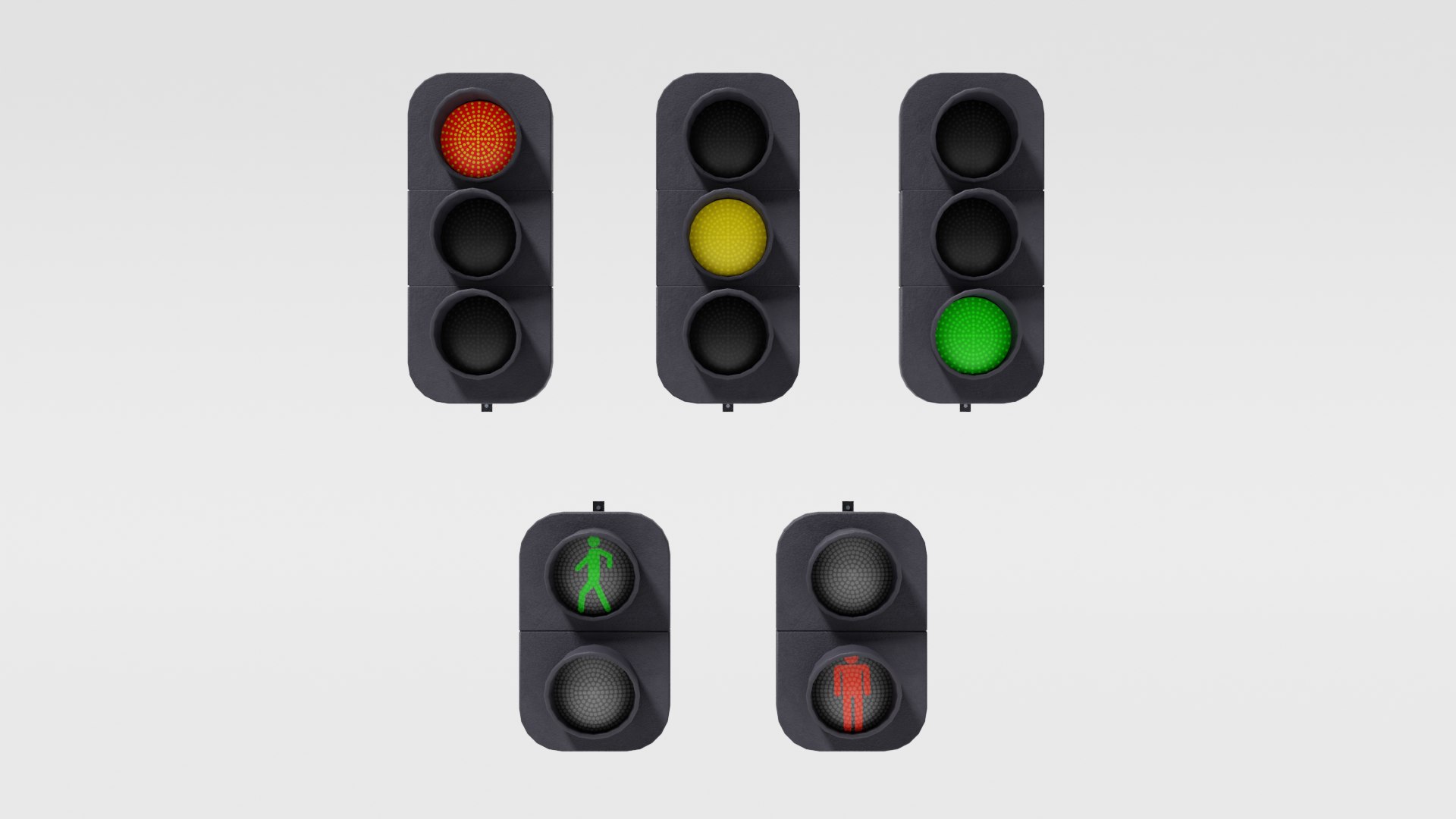 Street Traffic Stop Lights 3D Model - TurboSquid 1777603