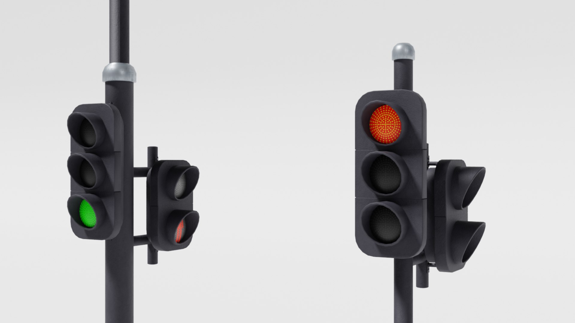 Street Traffic Stop Lights 3D Model - TurboSquid 1777603