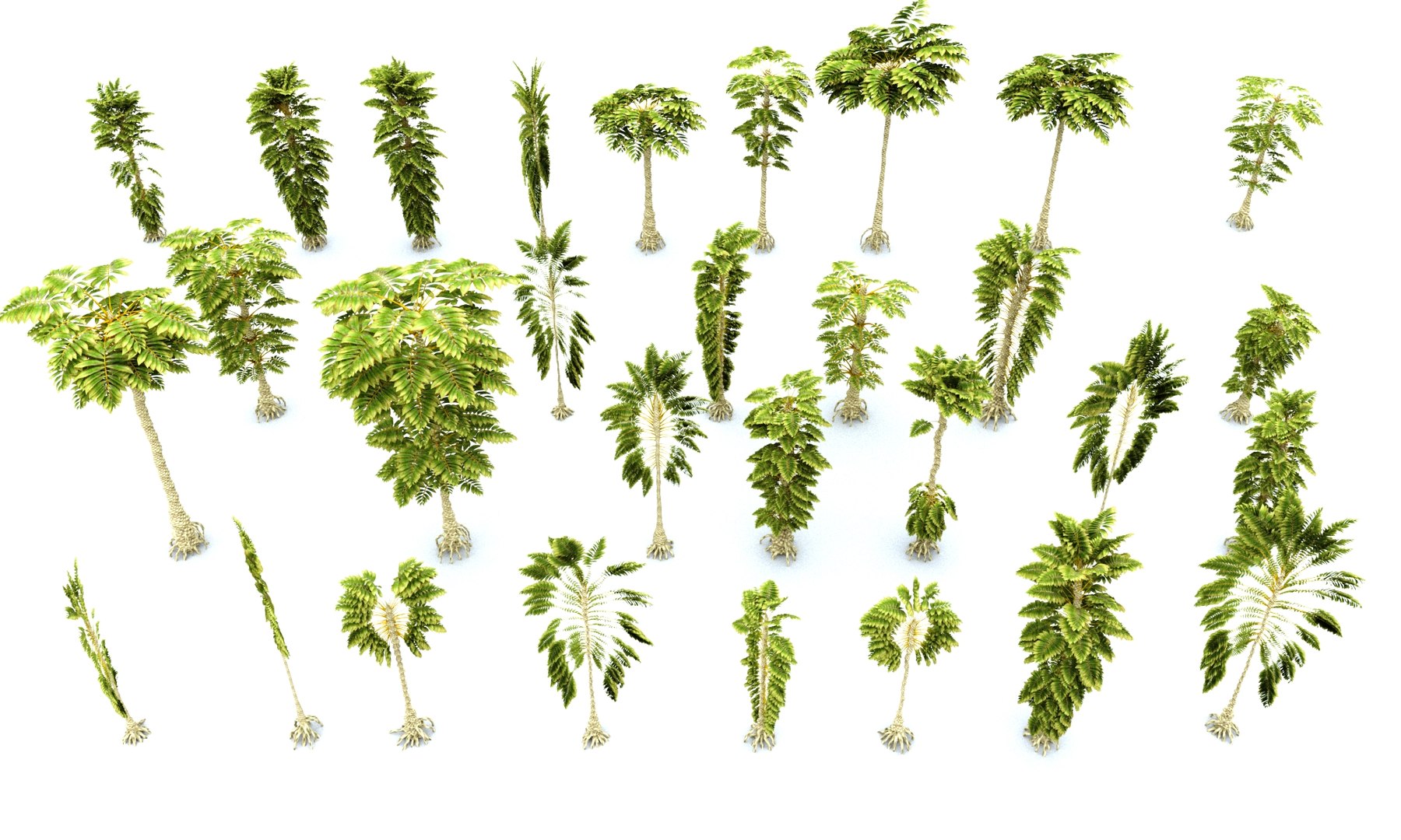 3D prehistoric plants tree model - TurboSquid 1674404