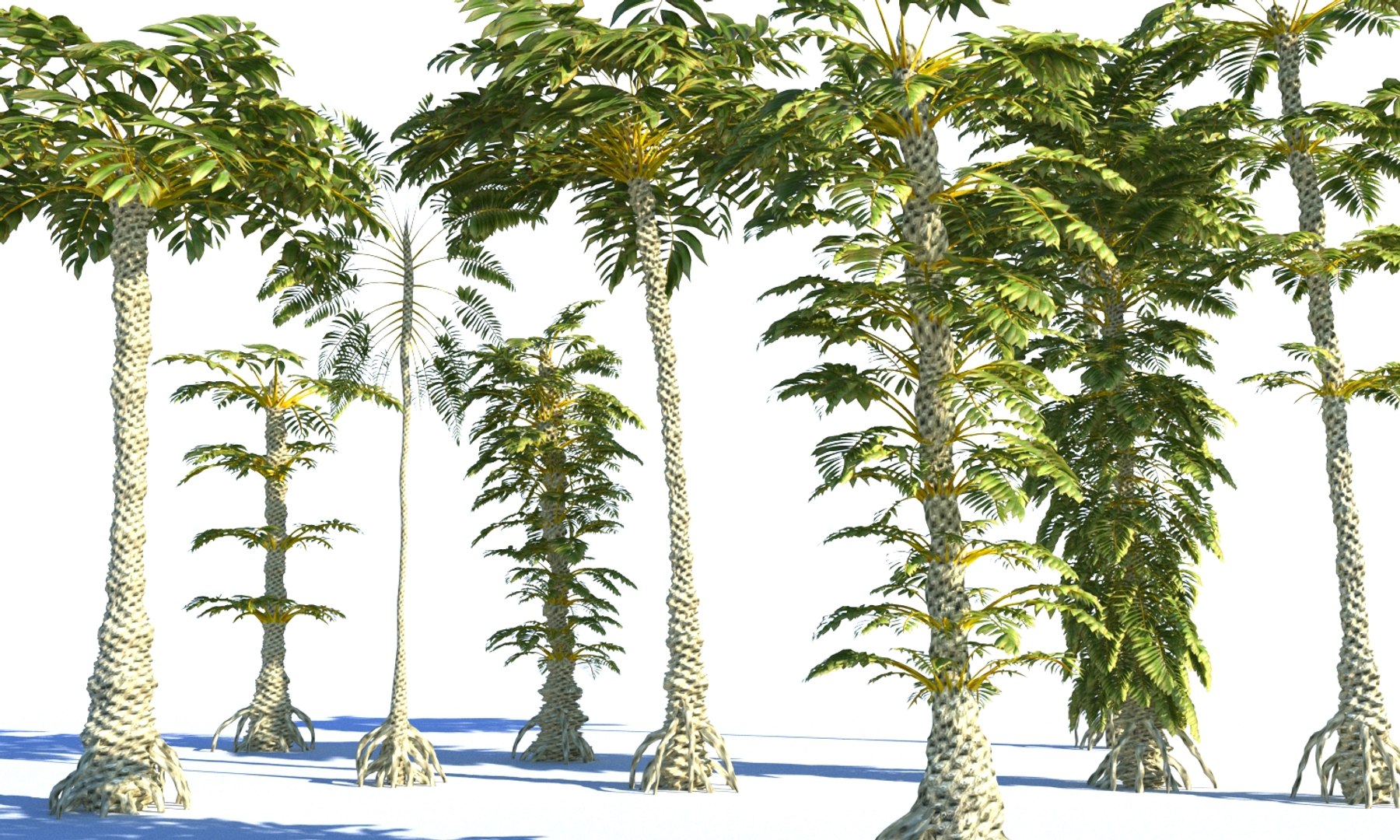 3D prehistoric plants tree model - TurboSquid 1674404