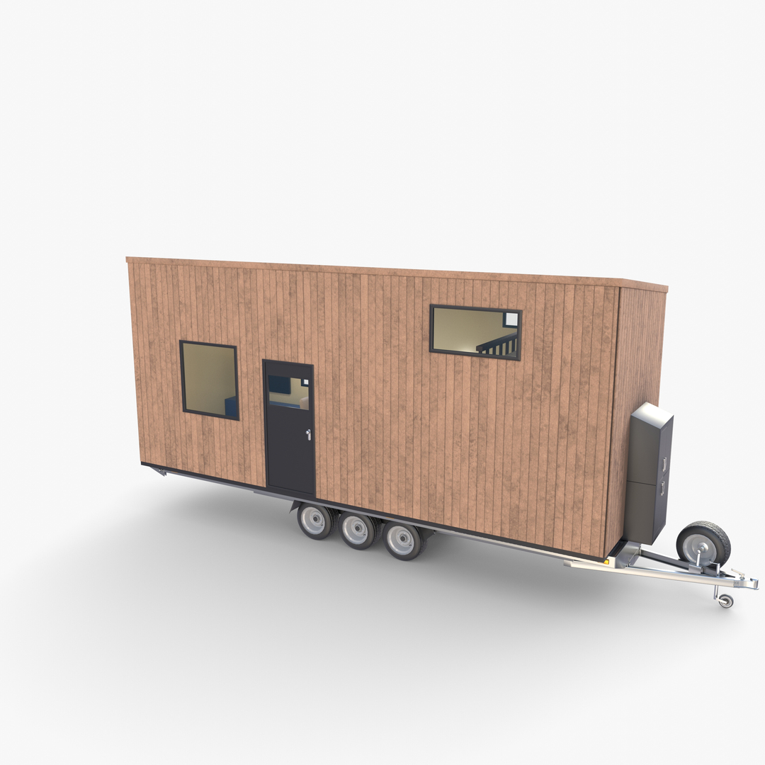 Mobile House Trailer V1 3D Model - TurboSquid 2393303