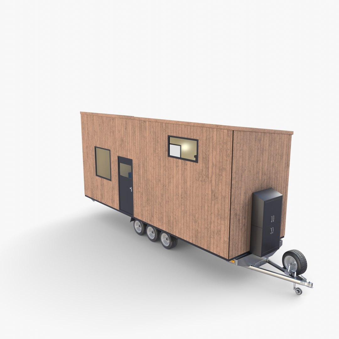 Mobile House Trailer V1 3D Model - TurboSquid 2393303