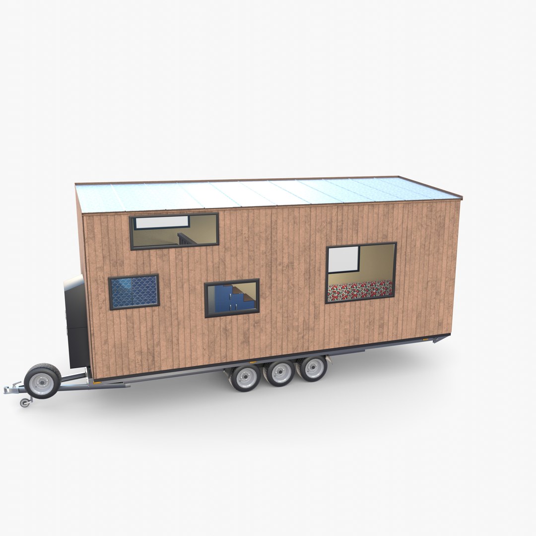 Mobile House Trailer V1 3D Model - TurboSquid 2393303