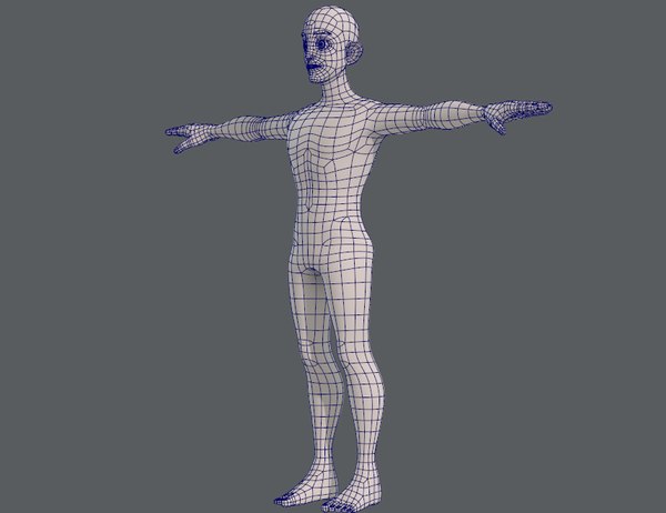 Base mesh man character 3D model - TurboSquid 1332268