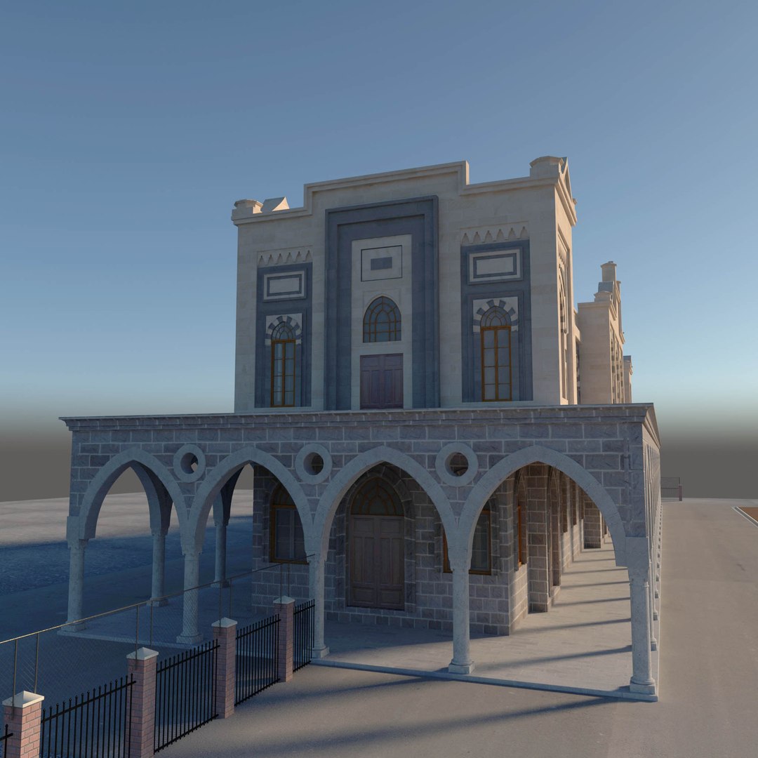 3D Old Train Station Model - TurboSquid 1326480