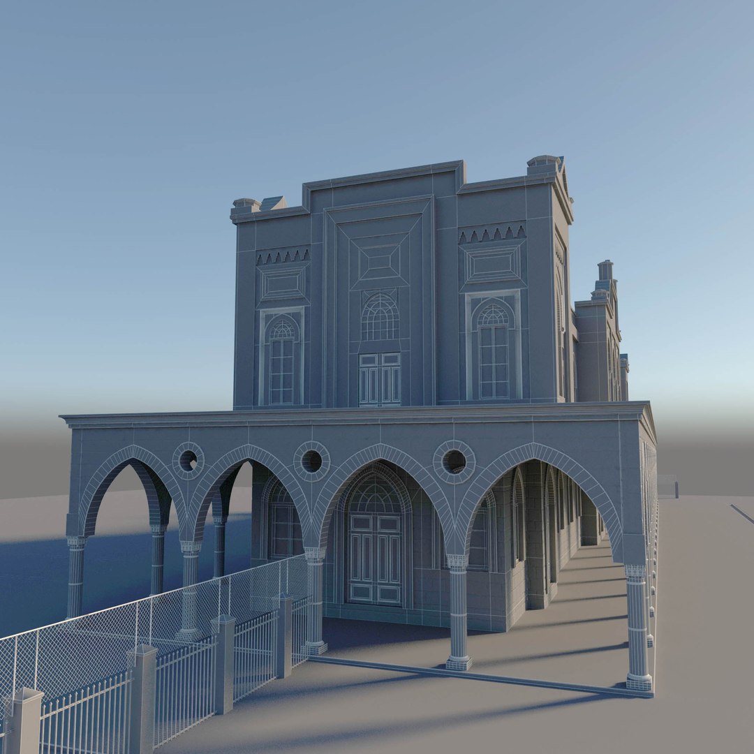 3D Old Train Station Model - TurboSquid 1326480