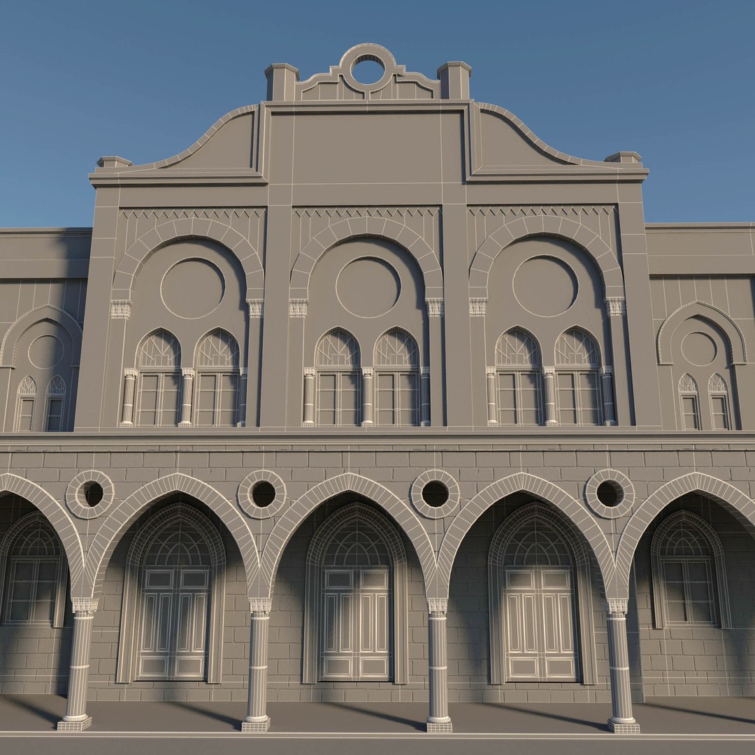 3D Old Train Station Model - TurboSquid 1326480