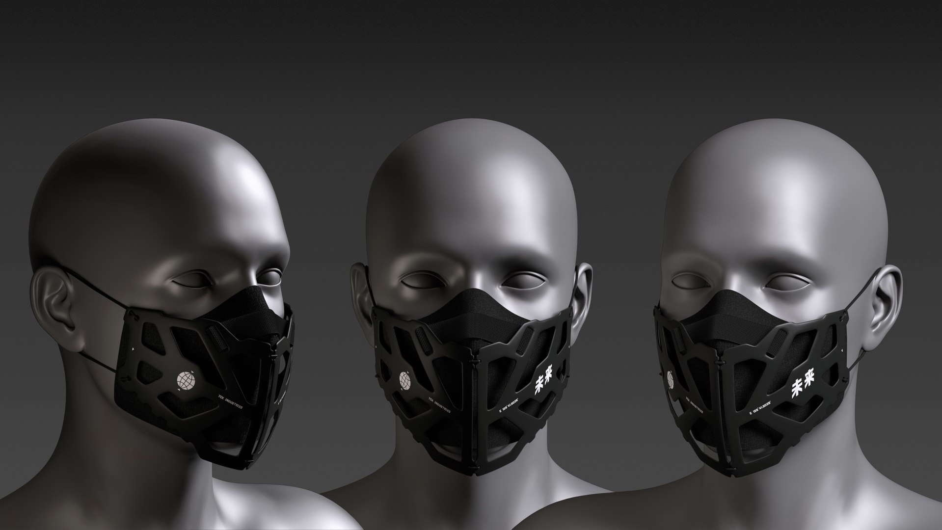 3D model cyberpunk mask kit - TurboSquid 1880103