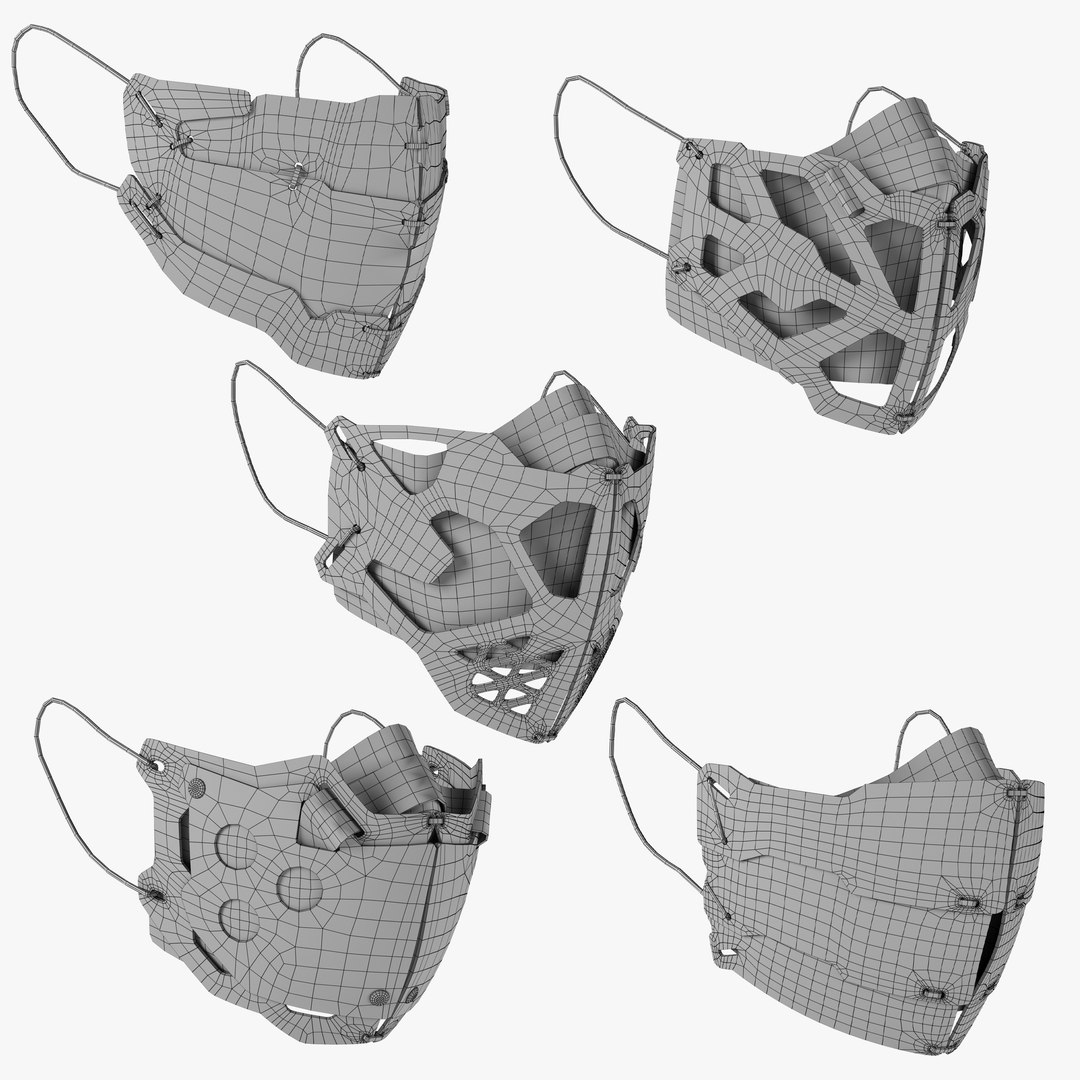 3D model cyberpunk mask kit - TurboSquid 1880103