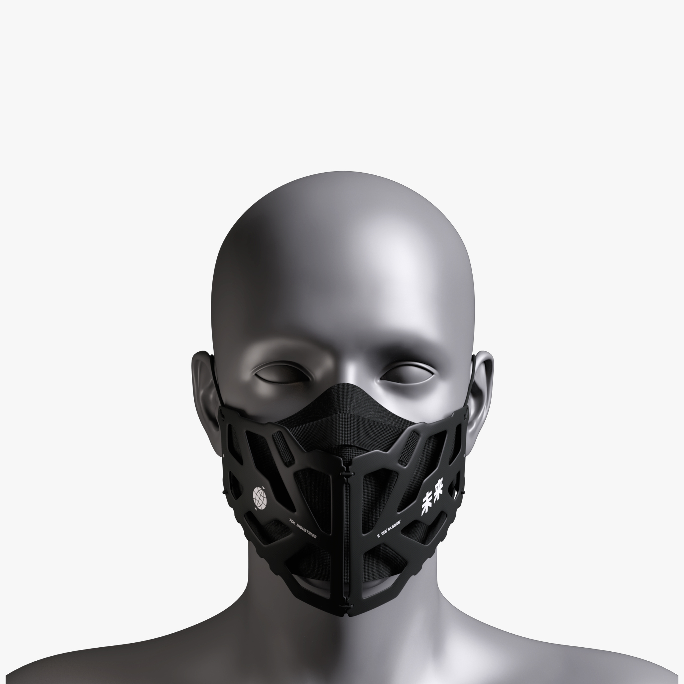 modelo 3d kit de máscara de cyberpunk - TurboSquid 1880103