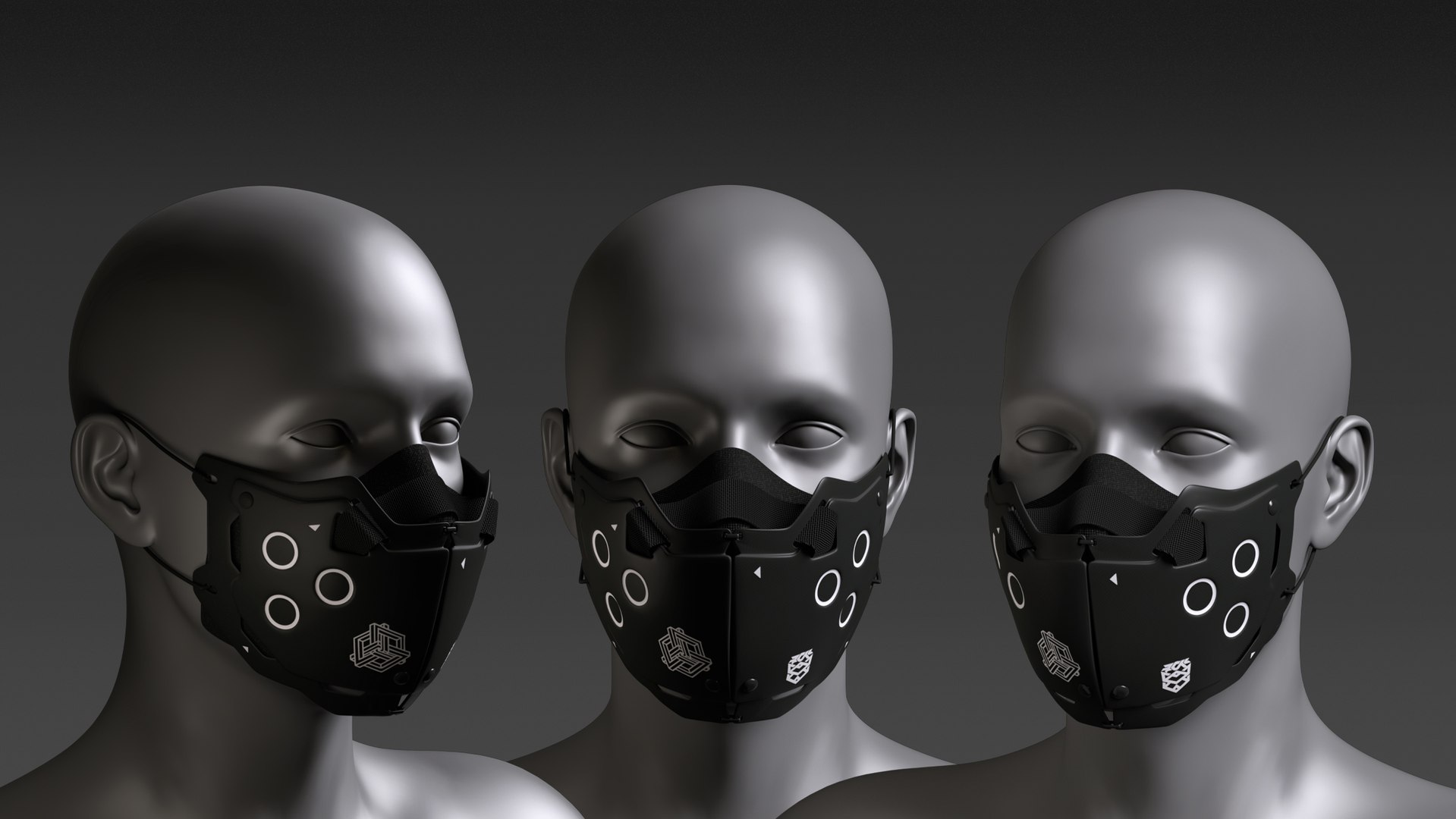3D model cyberpunk mask kit - TurboSquid 1880103