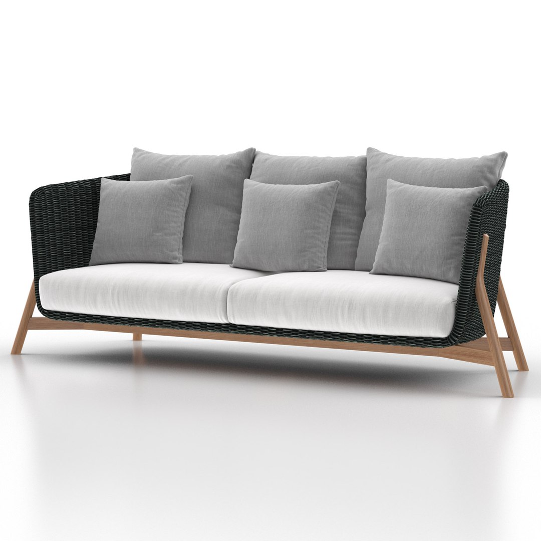 3 Point Sofa 3D Model - TurboSquid 1633021