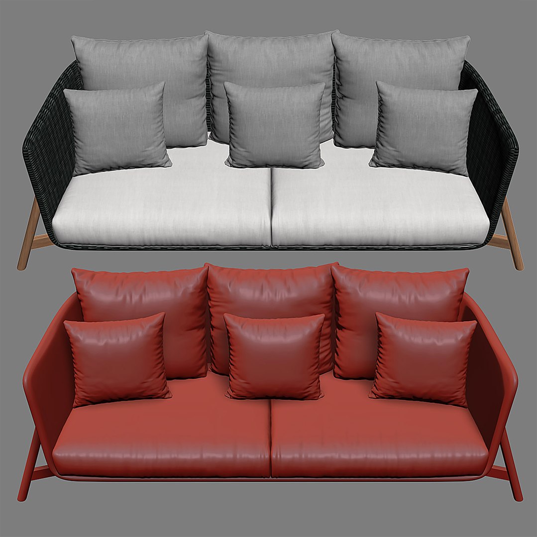 3 Point Sofa 3D Model - TurboSquid 1633021