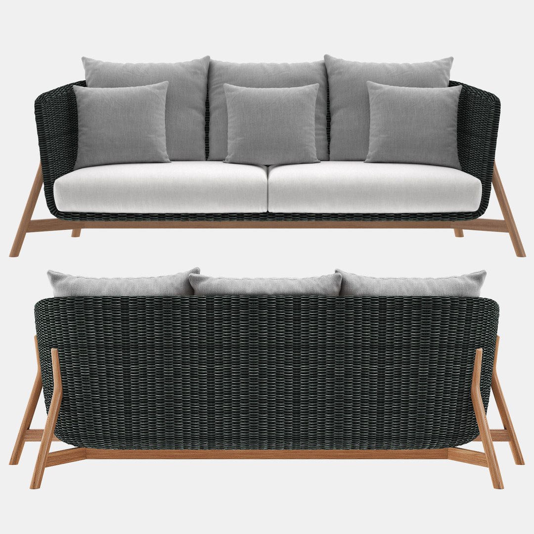 3 Point Sofa 3D Model - TurboSquid 1633021