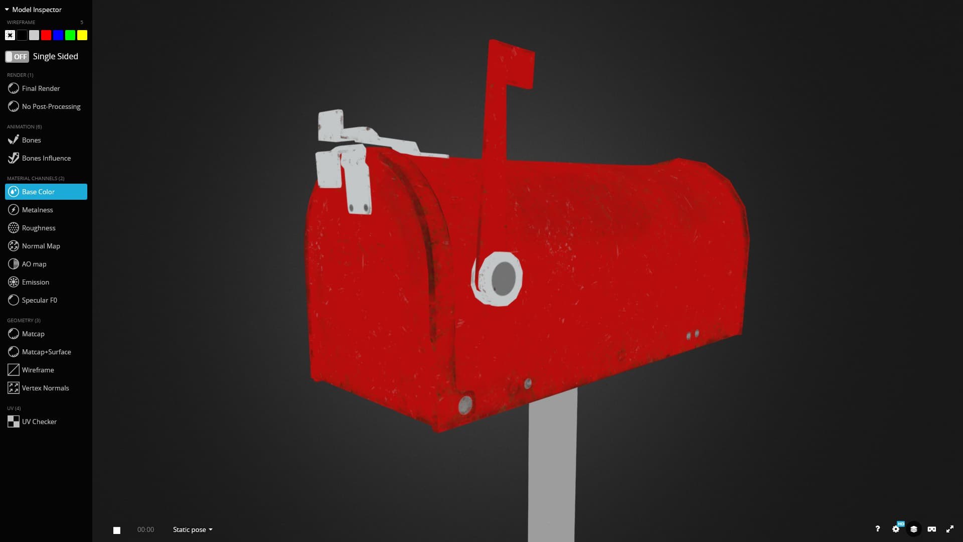 3D American Style Mailbox - Game Ready Model - TurboSquid 2096151