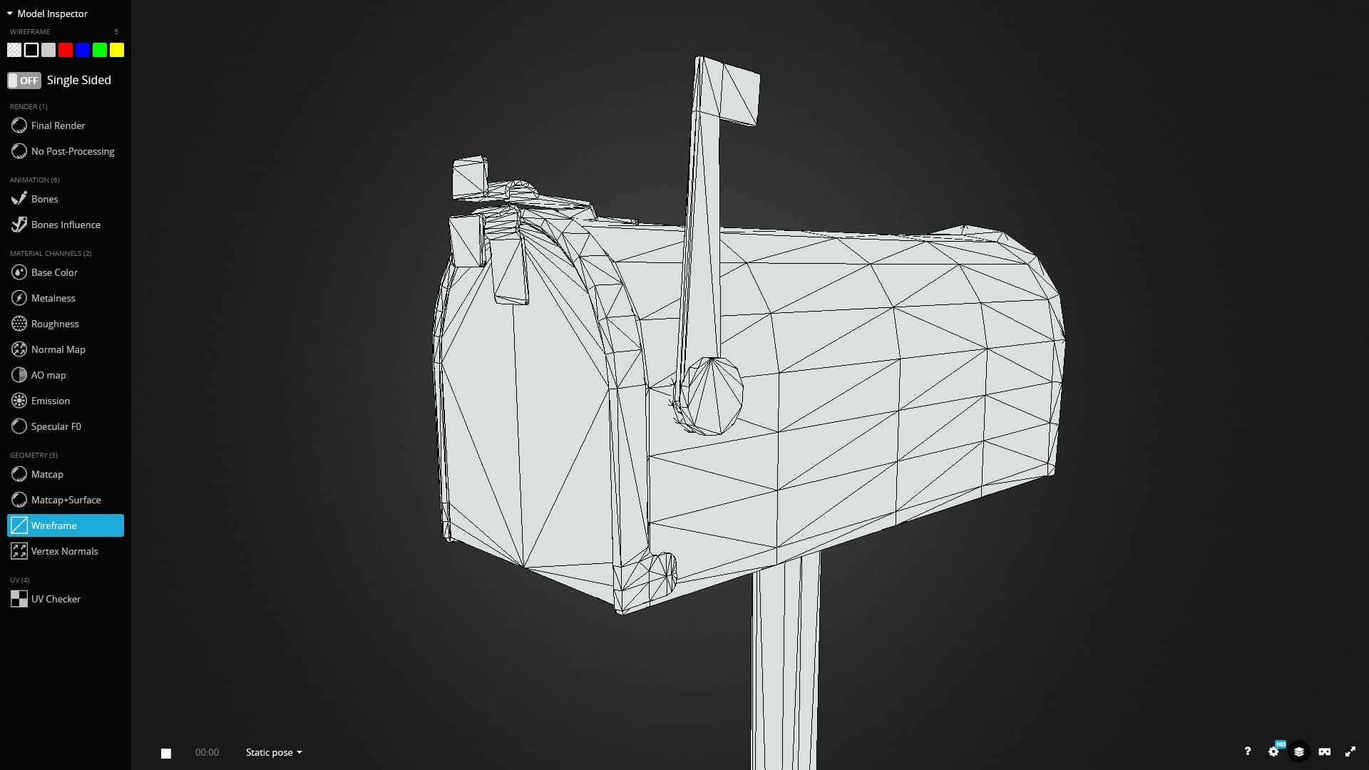 3D American Style Mailbox - Game Ready Model - TurboSquid 2096151