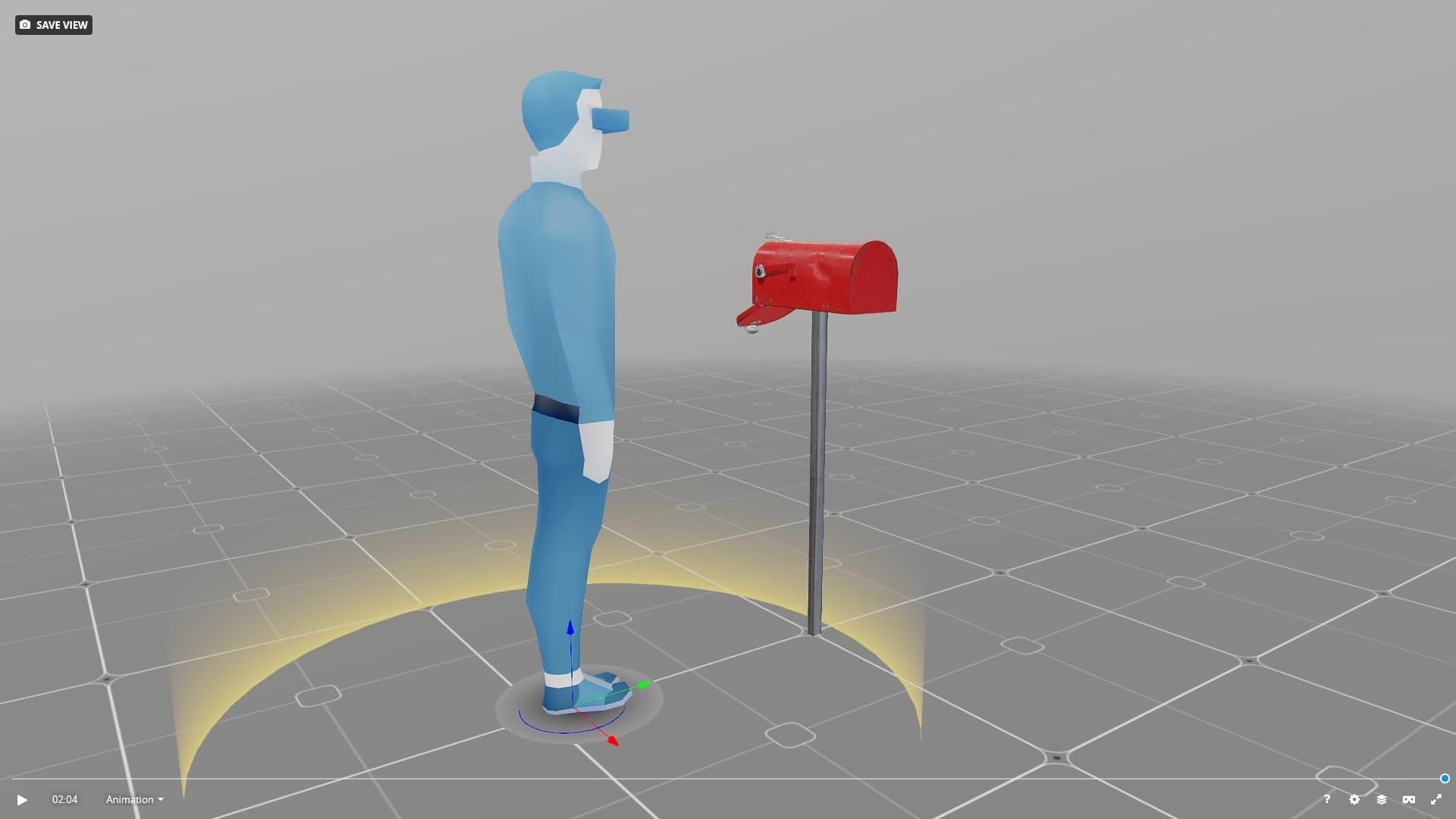 3D American Style Mailbox - Game Ready Model - TurboSquid 2096151