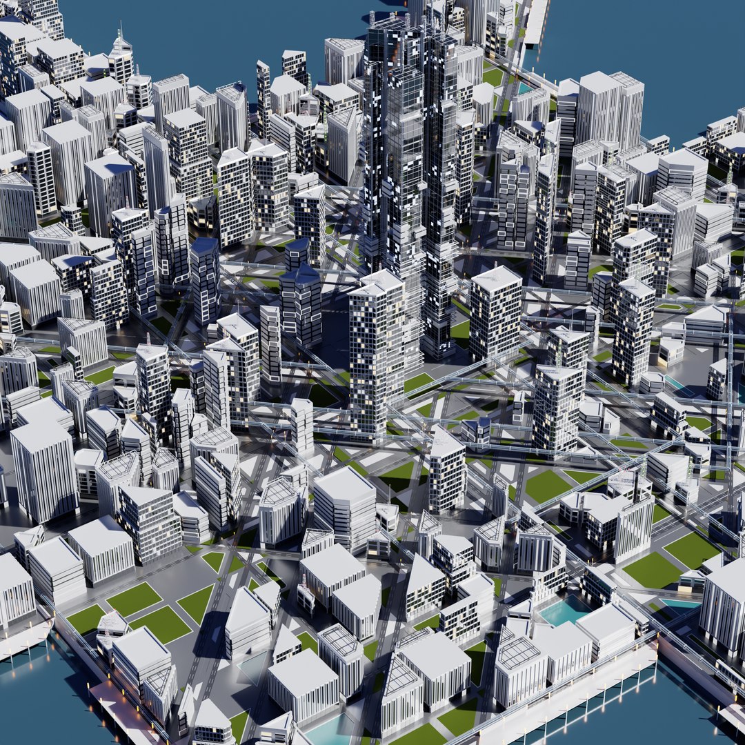 Cityscape 3001 3D Model - TurboSquid 1982678