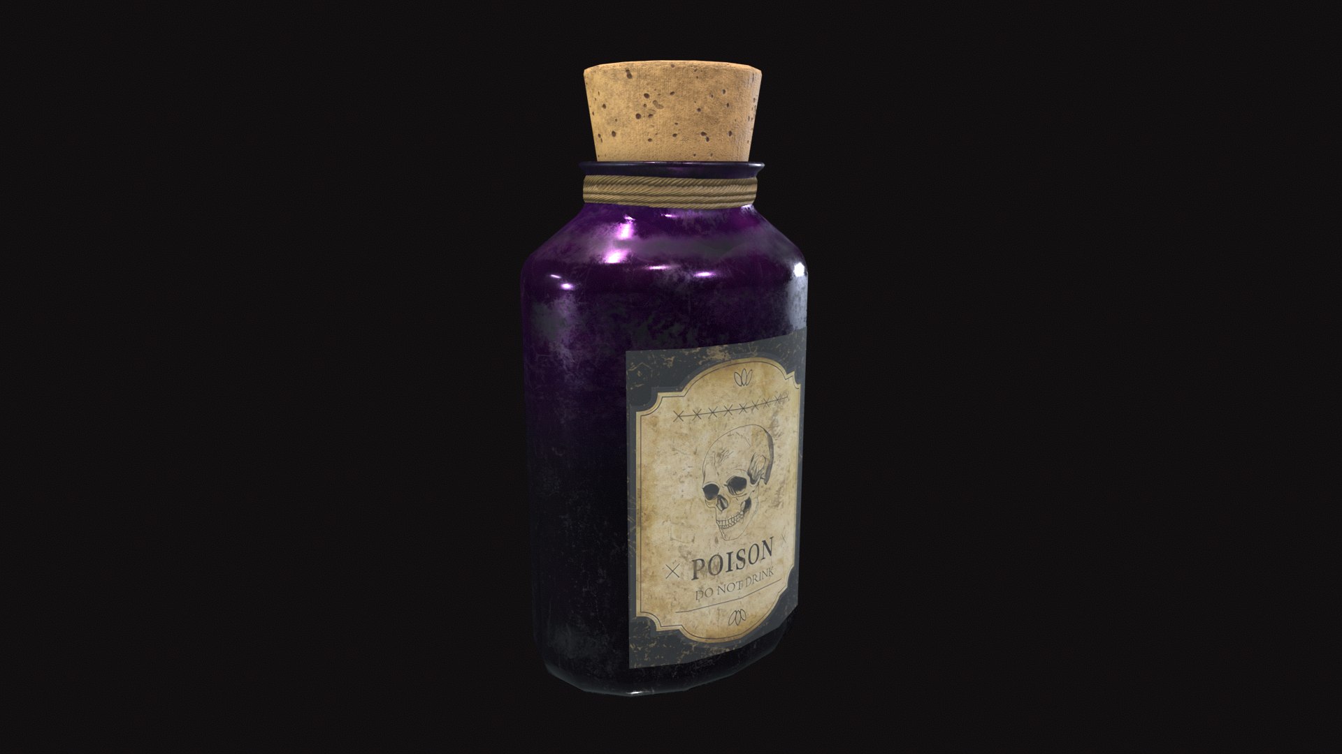 3D Model Medieval Bottle 02 V3 - TurboSquid 2325715