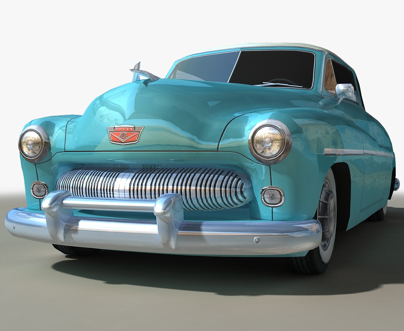 3D Generic Retro Sedan Model - TurboSquid 1313430