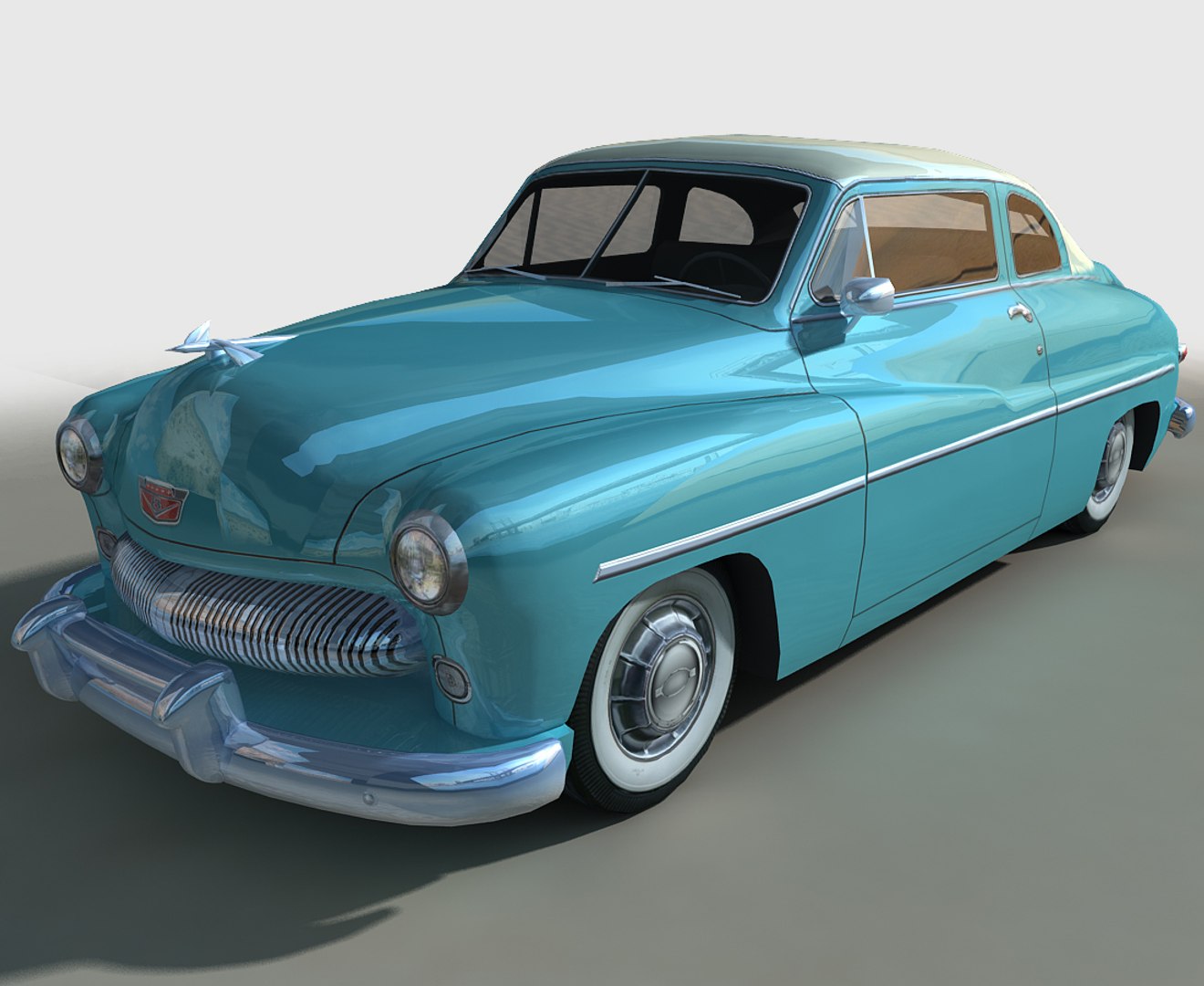 3D Generic Retro Sedan Model - TurboSquid 1313430