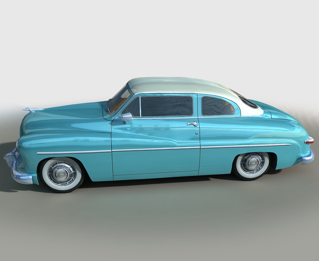 3D Generic Retro Sedan Model - TurboSquid 1313430
