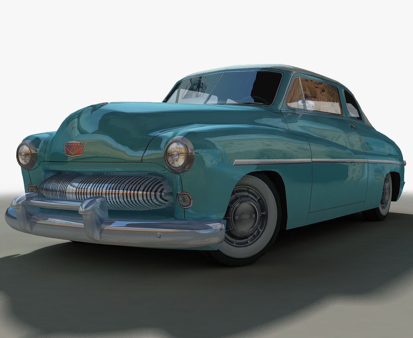 3D Generic Retro Sedan Model - TurboSquid 1313430