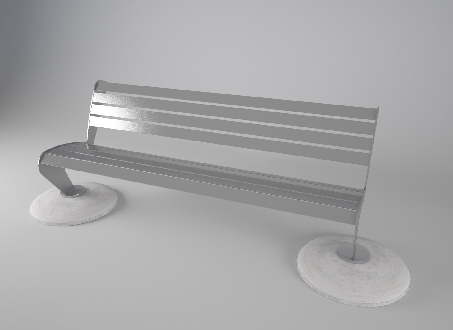3D contemporary bench furniture seat model - TurboSquid 1544084
