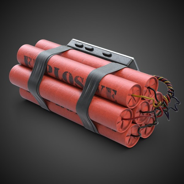 3d model time bomb digital timer