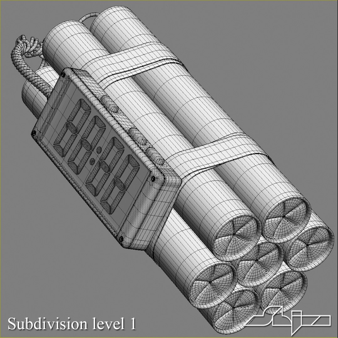 3d Model Time Bomb Digital Timer