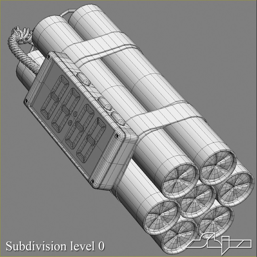 3d Model Time Bomb Digital Timer