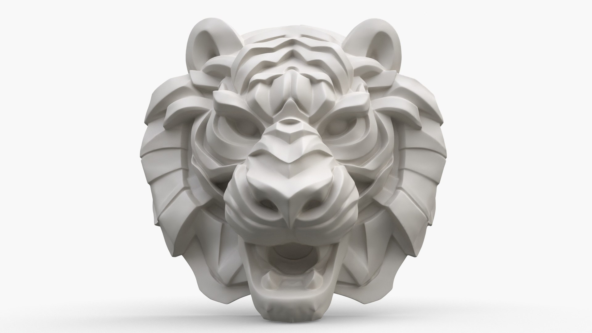 3D Model Tiger Head 3 - TurboSquid 2187251