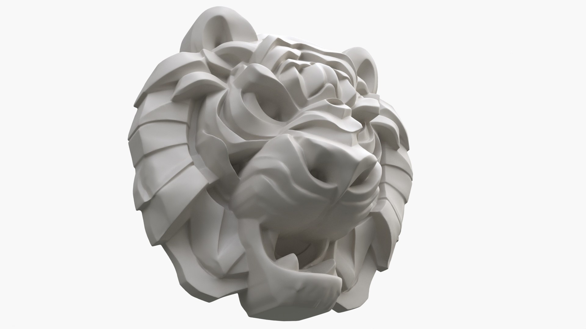 3D Model Tiger Head 3 - TurboSquid 2187251