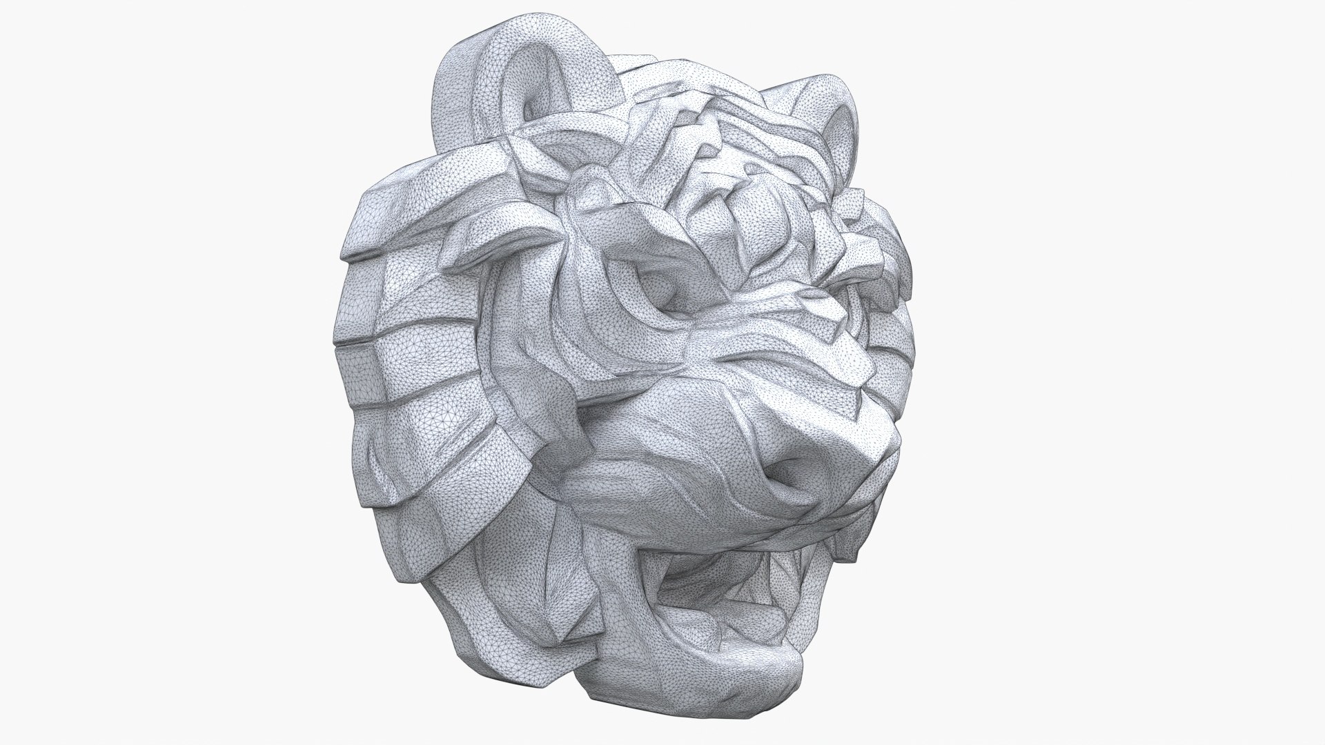 3D Model Tiger Head 3 - TurboSquid 2187251