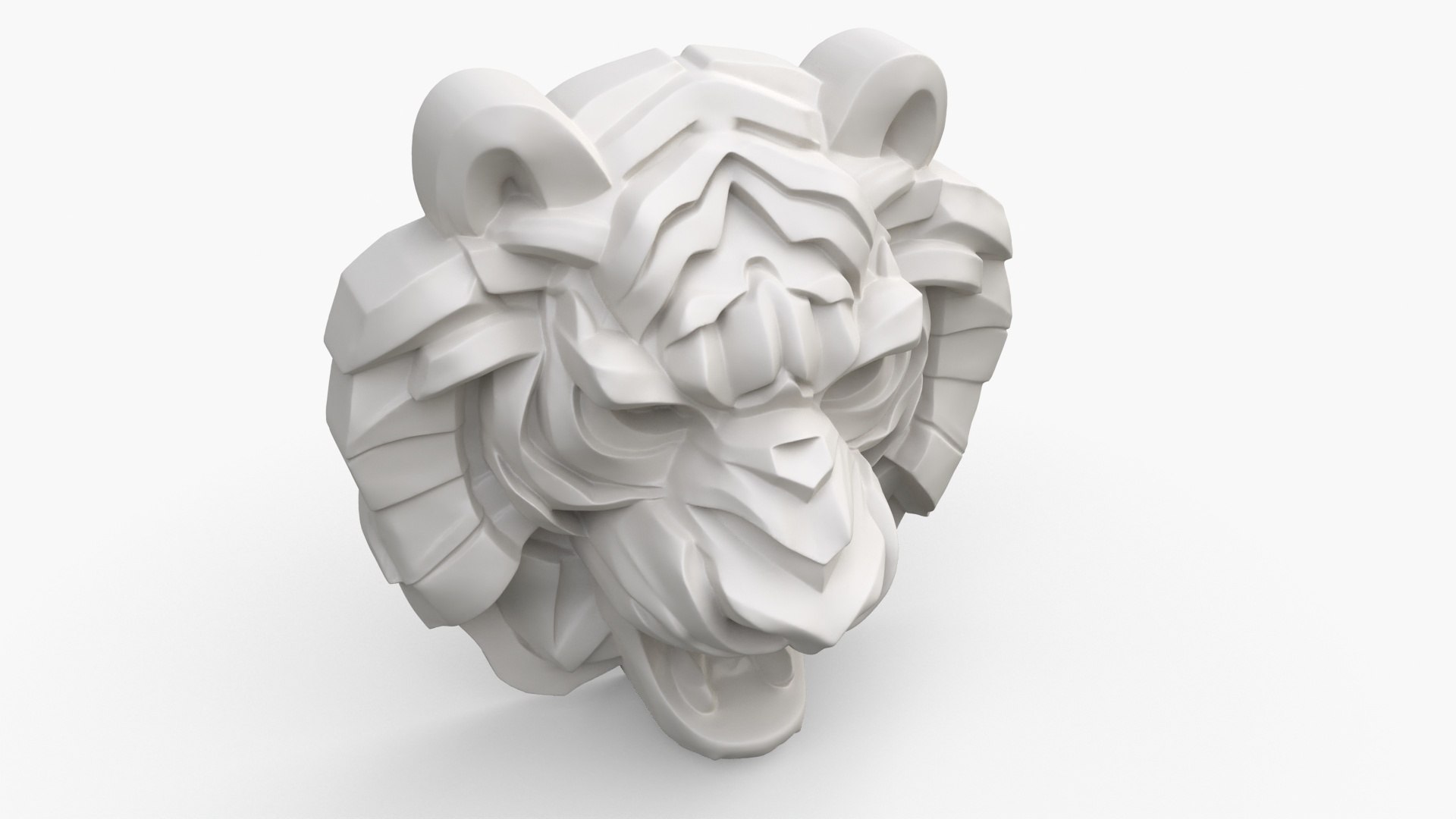 3D Model Tiger Head 3 - TurboSquid 2187251