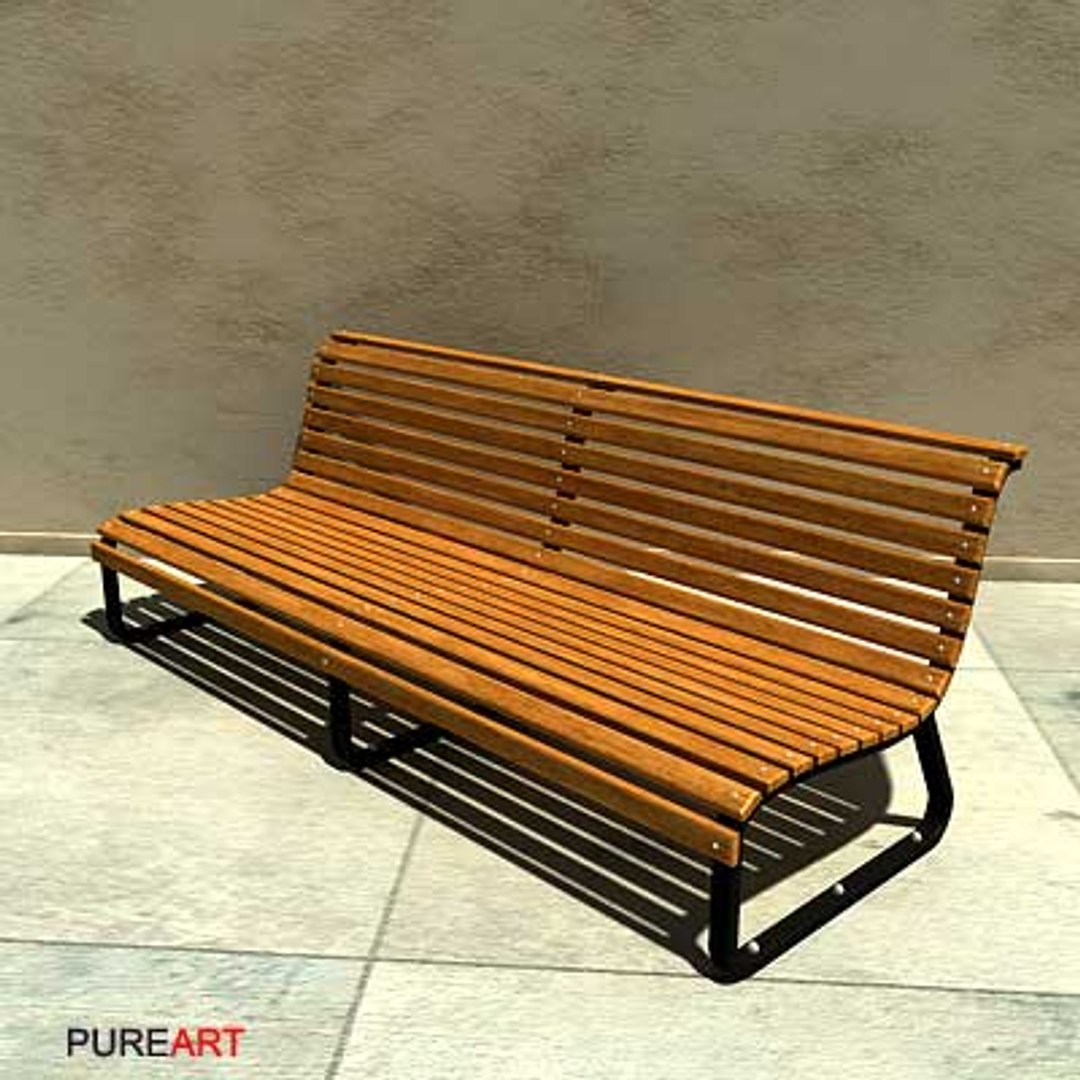 3d model bench