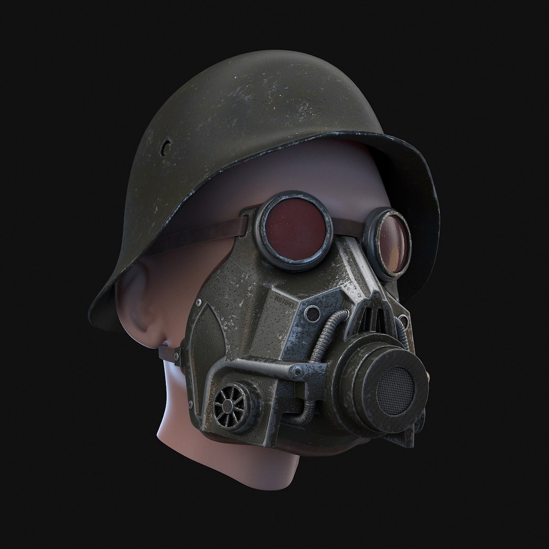 3D Gas Mask German - TurboSquid 1169081