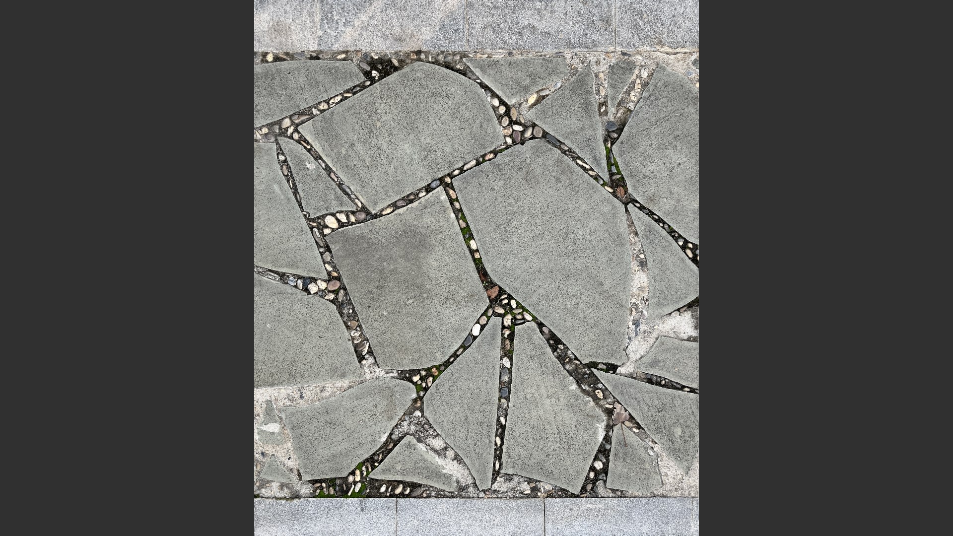 Walkway Composed Of Flat Floor Tiles And Stones 3d Scan 3D Model ...