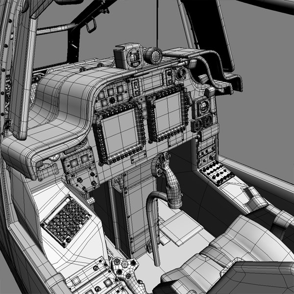 3d boeing ah-64d apache longbow model