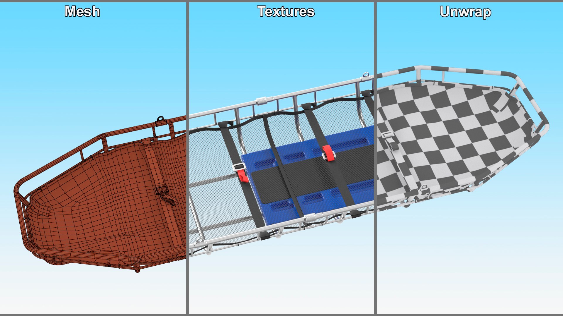 3D Model Helicopter Rescue Litter - TurboSquid 2367705