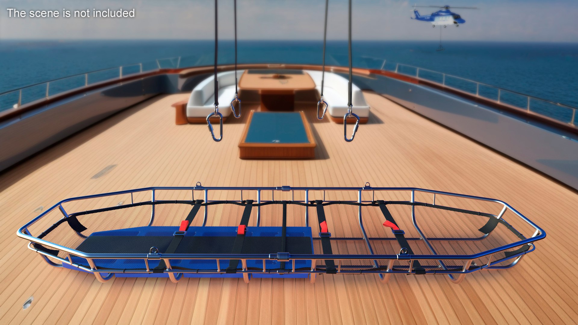 3D Model Helicopter Rescue Litter - TurboSquid 2367705